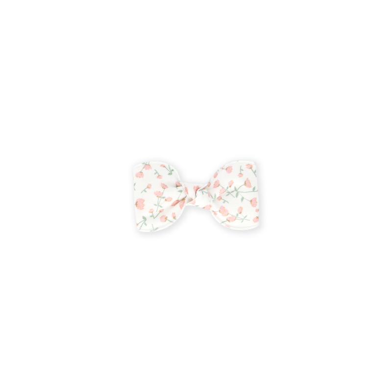 Petite Bow // Pink Posies – Little Marshmallow